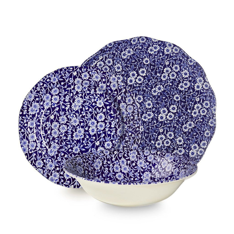Blue Calico Dinnerware – Plates, Teapots & More | Burleigh Pottery